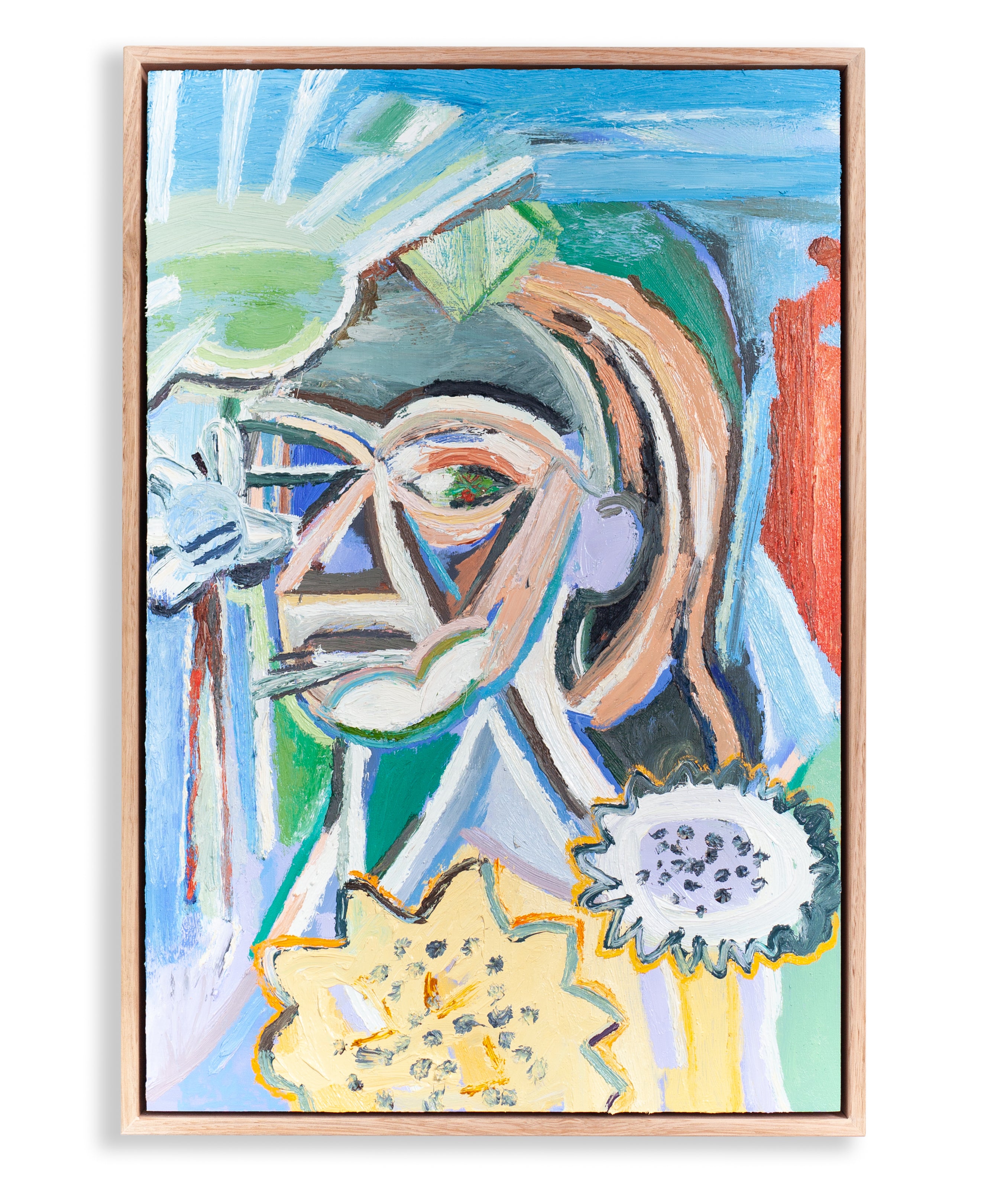 Sunday Salon - Selfportrait with Sunflowers, 2022 by Pia Murphy ...